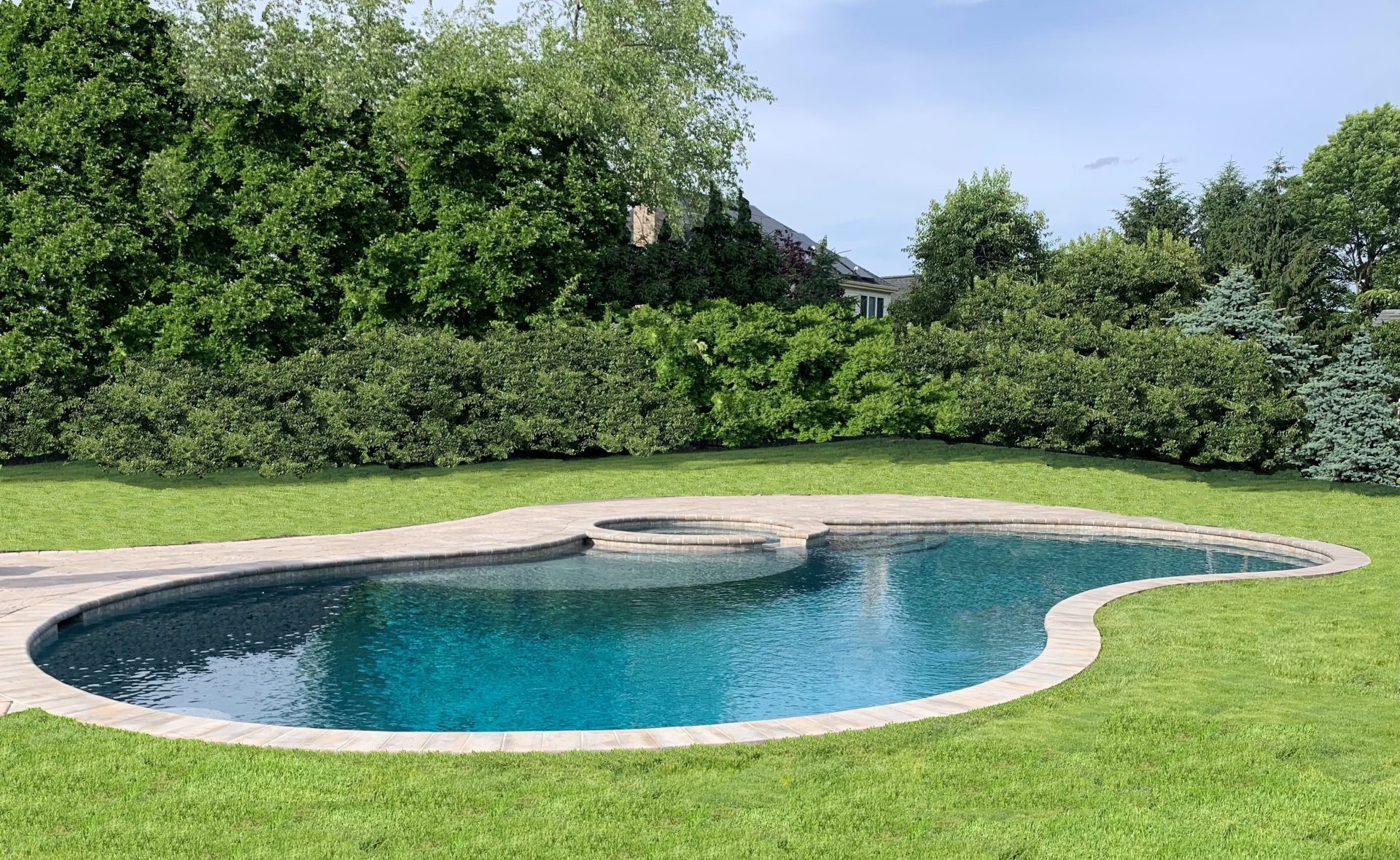 Patio Surrounding the Swimming Pool | Cirrus Pools